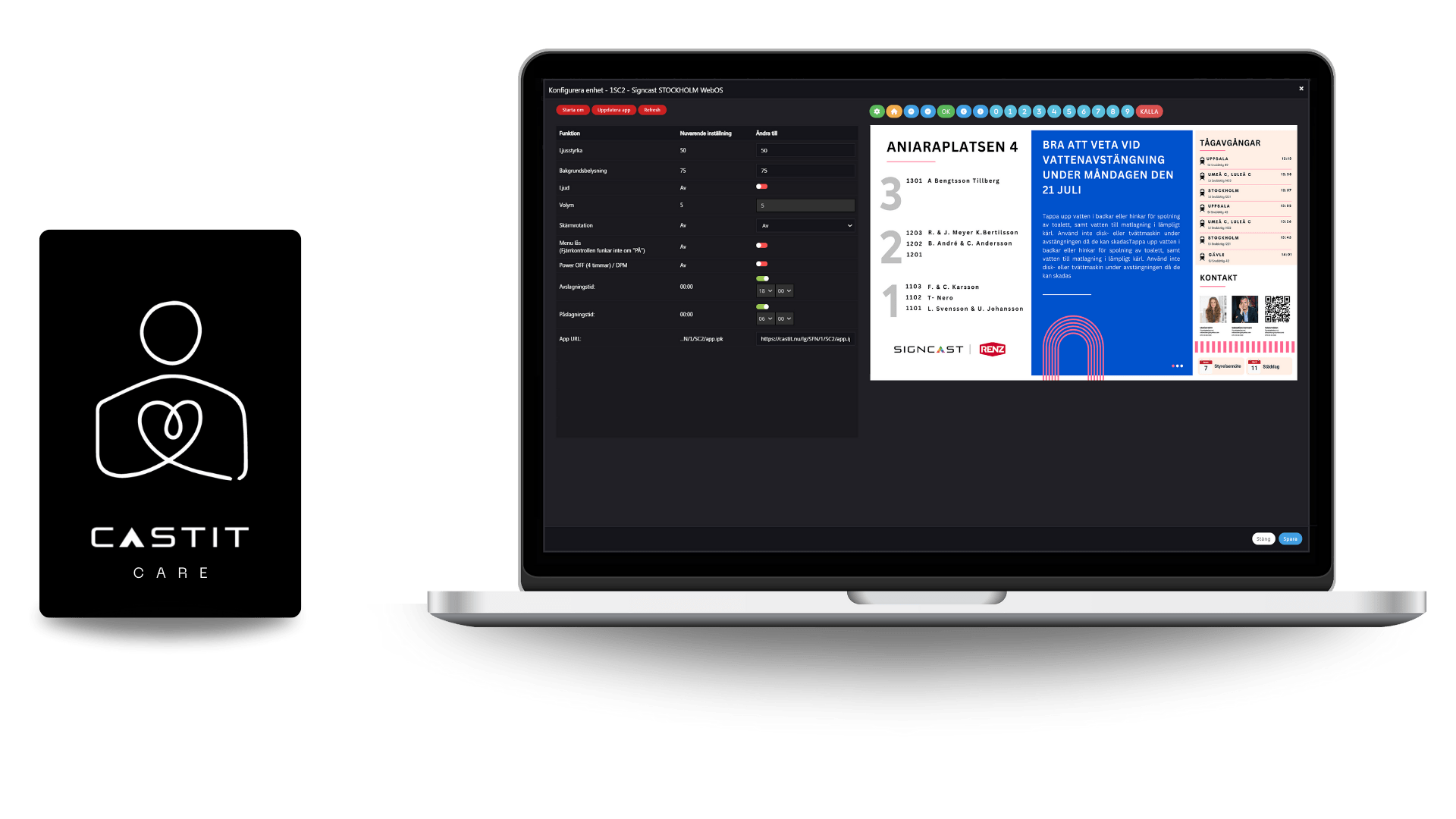 Användarvänlig mjukvara för digital skyltning - Castit / Signcast
